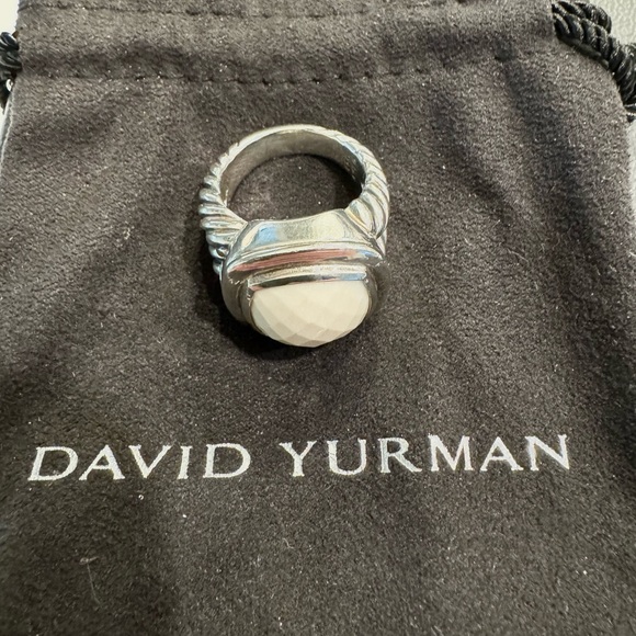David Yurman | Jewelry | David Yurman Albion White Agate Ring Size 75 ...